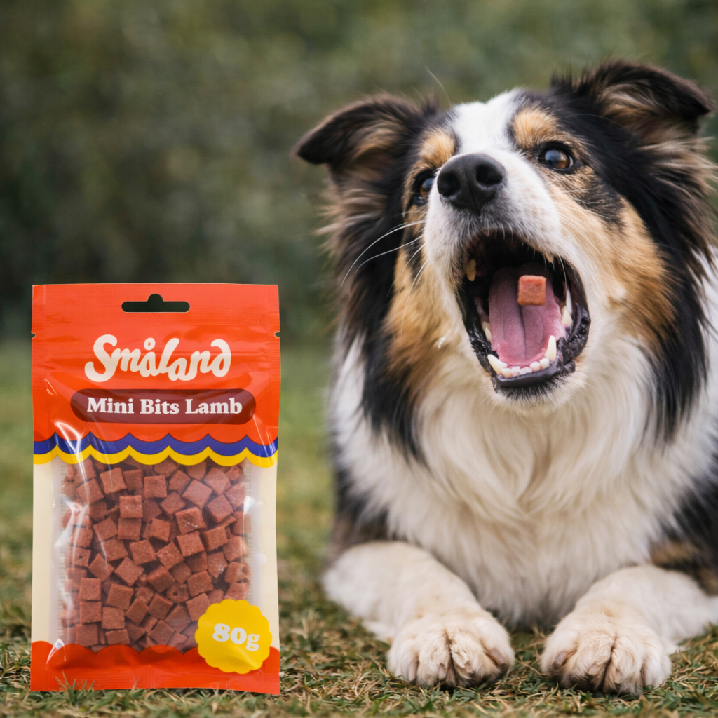 Småland Mini Bits Lamb 80 g (hundegodbiter av lam)